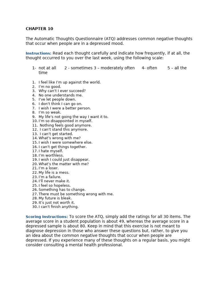 CHAPTER 10 11 Assessment | PDF | Thought | Psychology