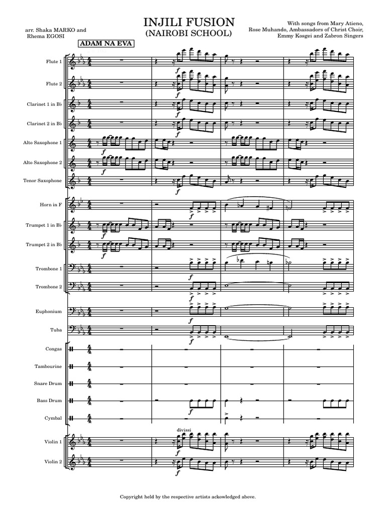 Injili Fusion-Absolute Final | PDF | Trombone | Music Production