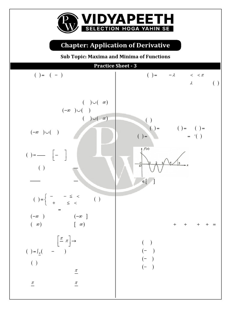 AOD Practice Sheet-3 | PDF | Zero Of A Function | Applied Mathematics