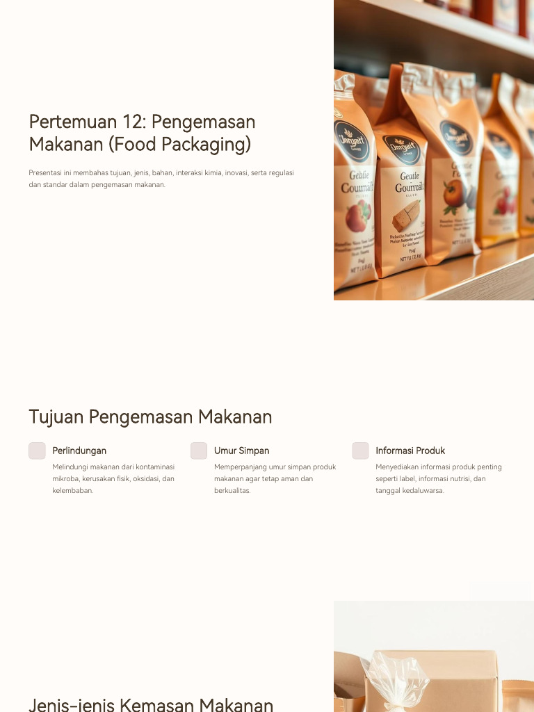 Panduan Lengkap Pengemasan Makanan | PDF