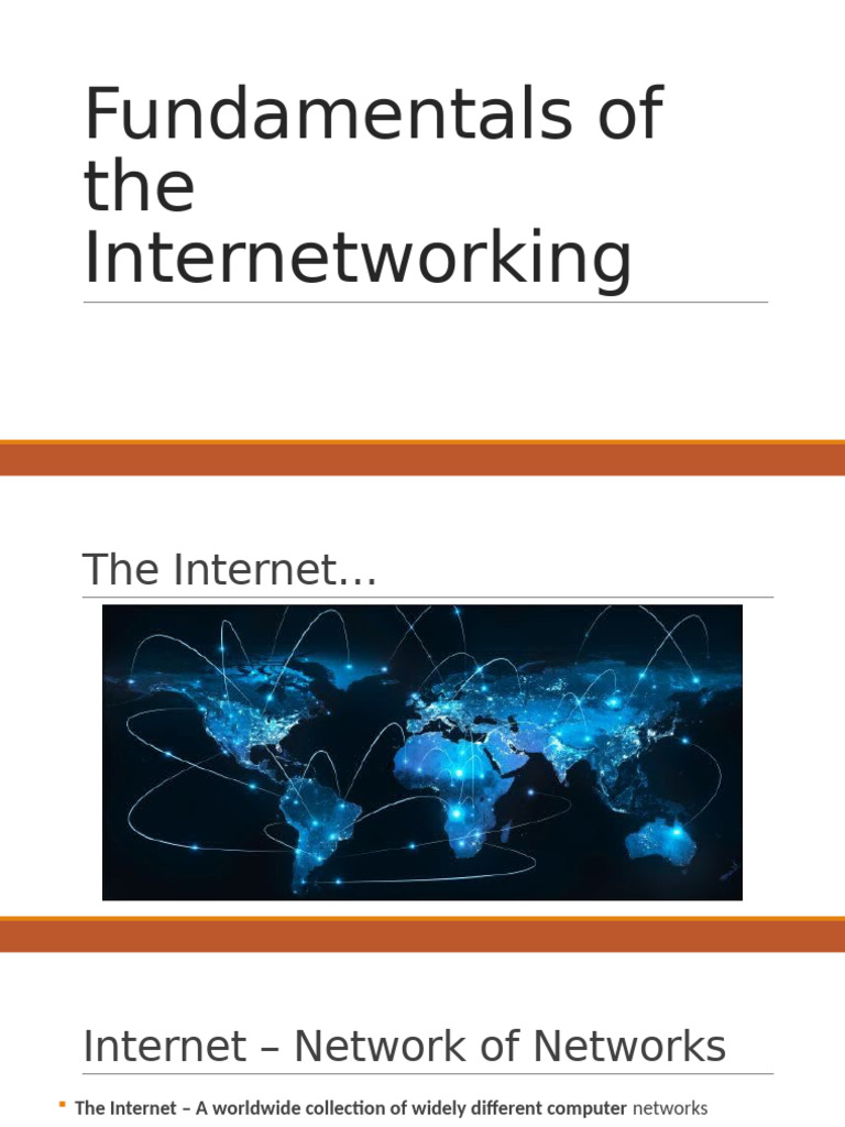 Fundamentals of The Internetworking | PDF | Computer Network | Internet ...