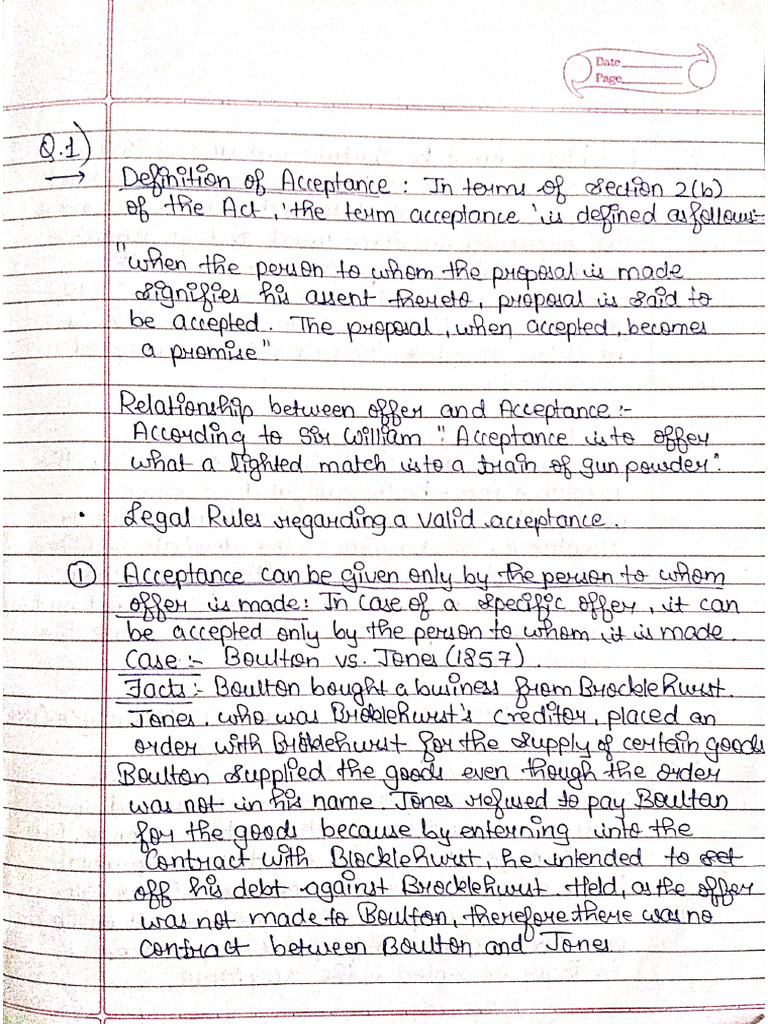 Law Paper Answers | PDF