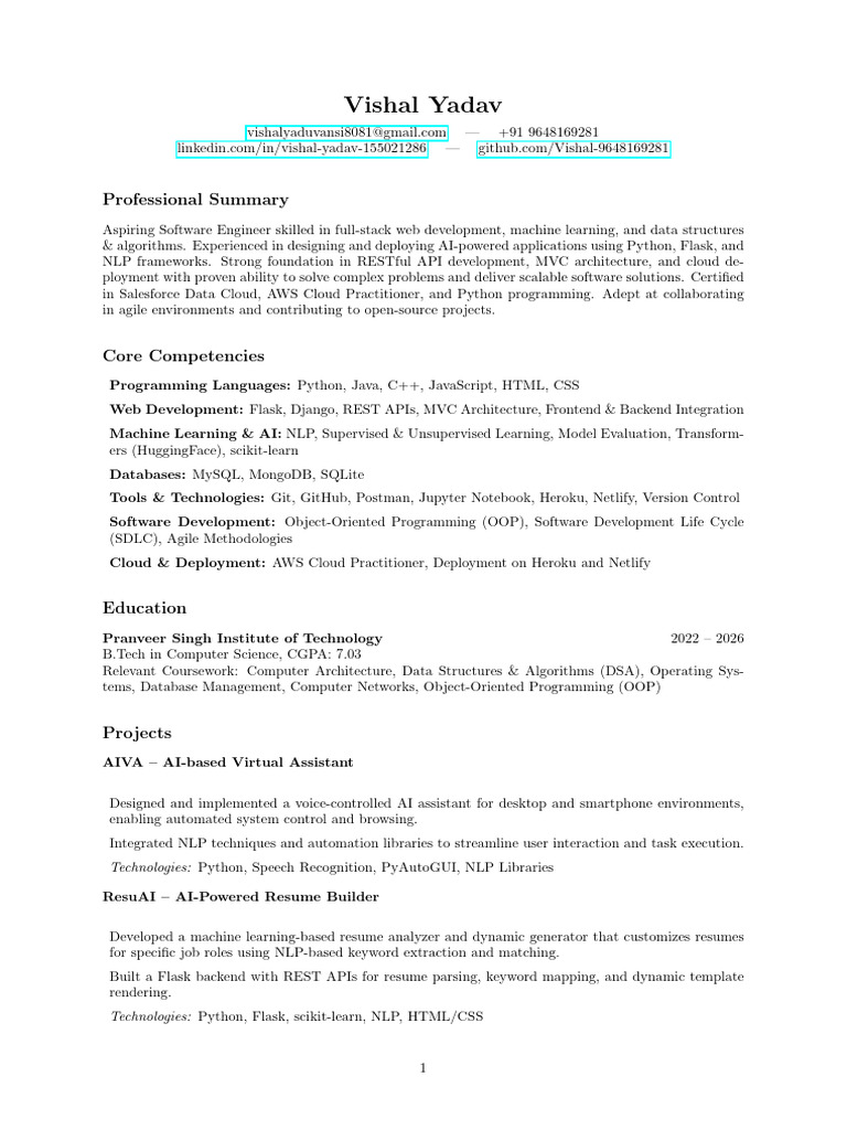 Myresume | PDF | Cloud Computing | Web Development