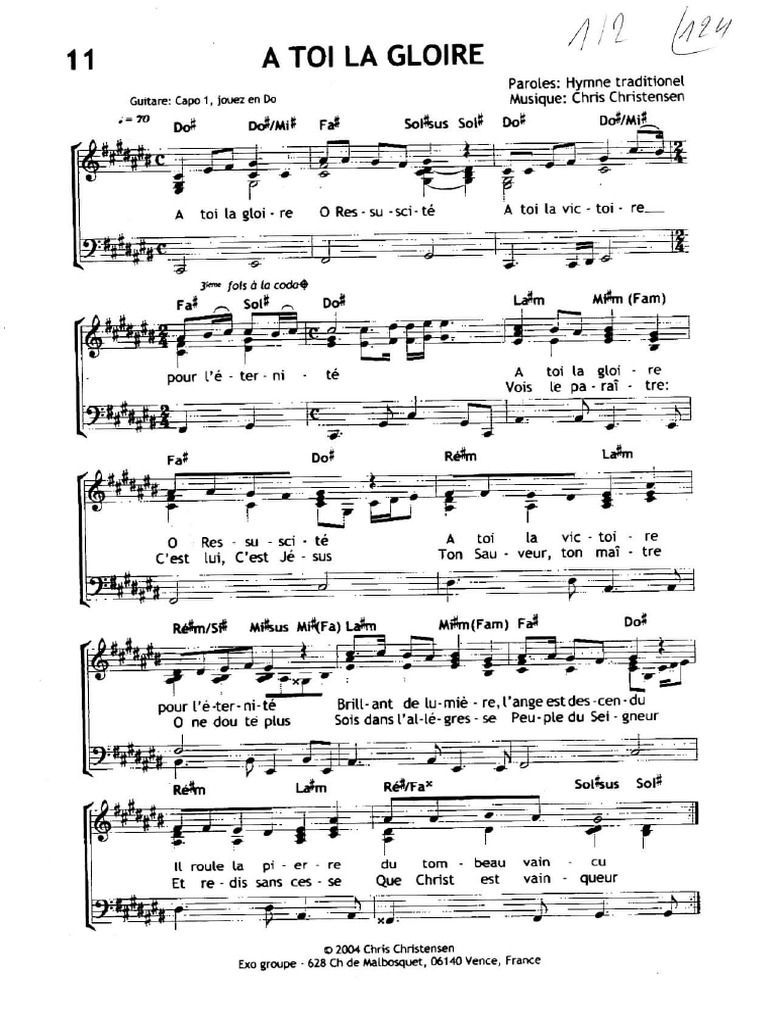 A Toi La Gloire | PDF