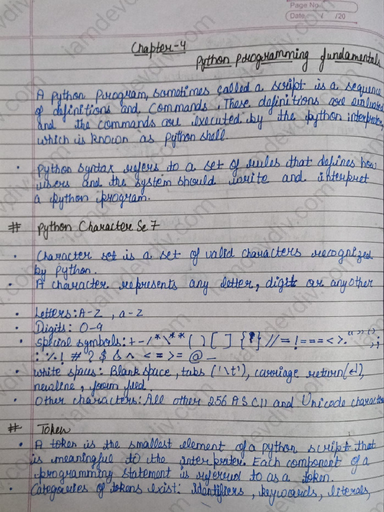 Python Programming Fundamentals | PDF