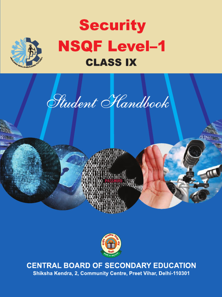 Class IX Security Handbook NSQF Level 1 | PDF | Communication ...