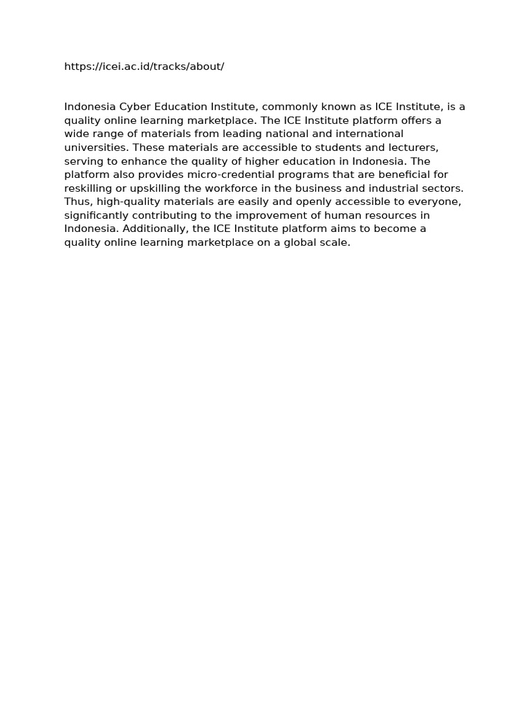 ICE Institute About | PDF
