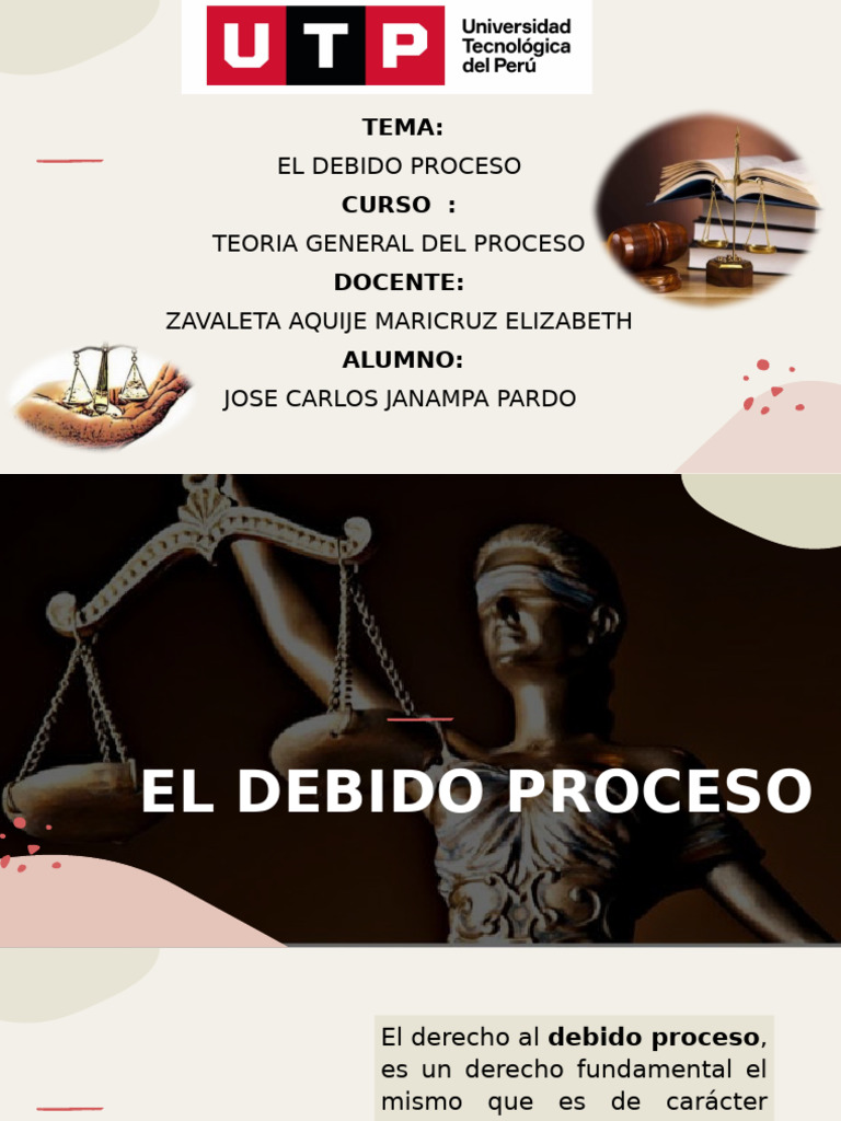 Derecho al Debido Proceso en Perú | PDF | Debido al proceso | Jurisdicción