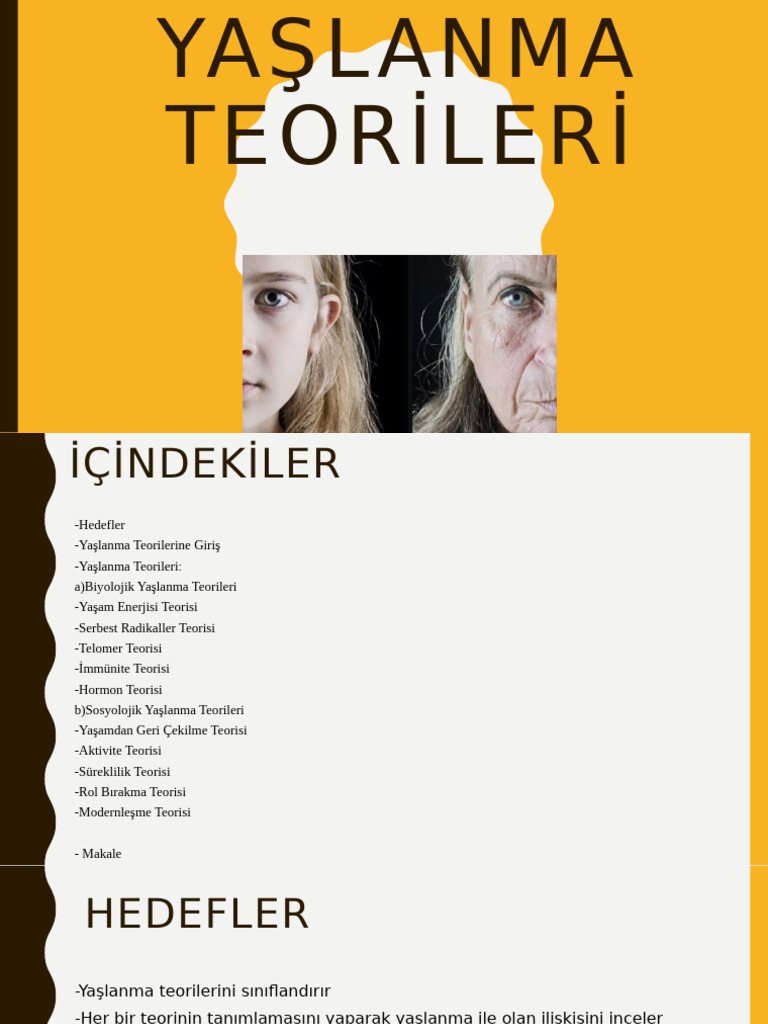 Yaşlanma Teorileri | PDF