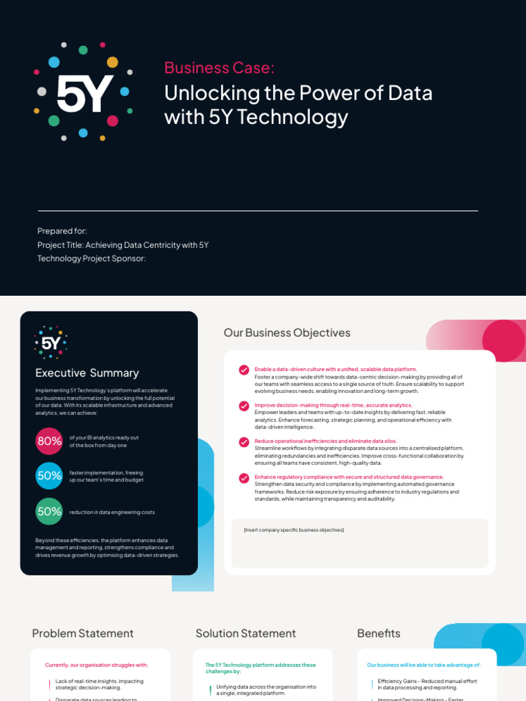 Business Case 5Y Technology Form | PDF | Regulatory Compliance | Analytics