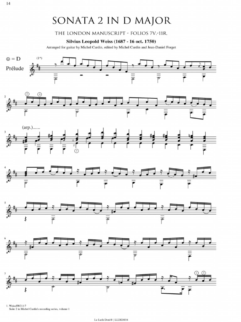 Weiss Sonata2 Prelude | PDF