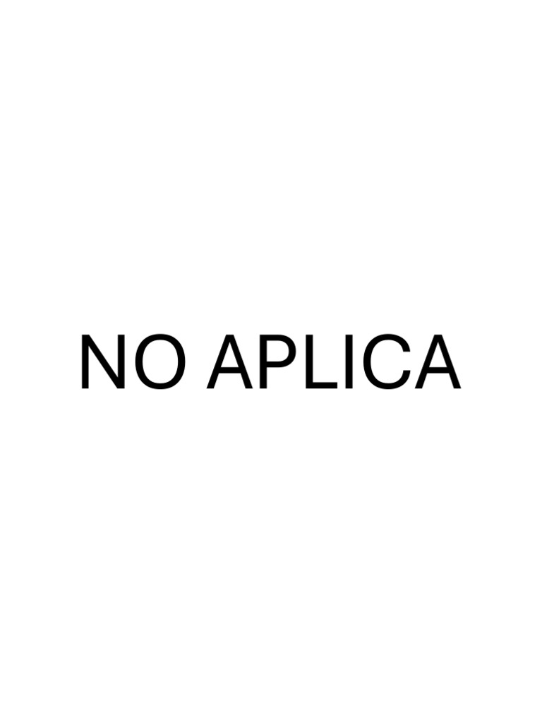 No Aplica | PDF