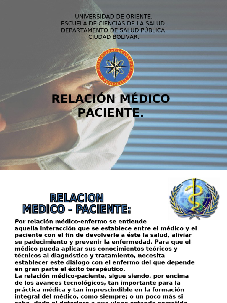 Relación Médico - Paciente CLASE N°9 | PDF | Comunicación | Comportamiento