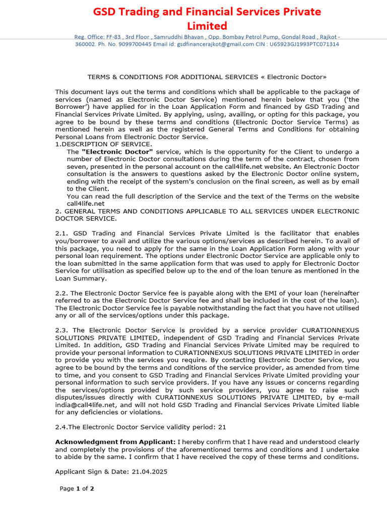 Terms EI - Doctor Application | PDF | Private Law | Common Law