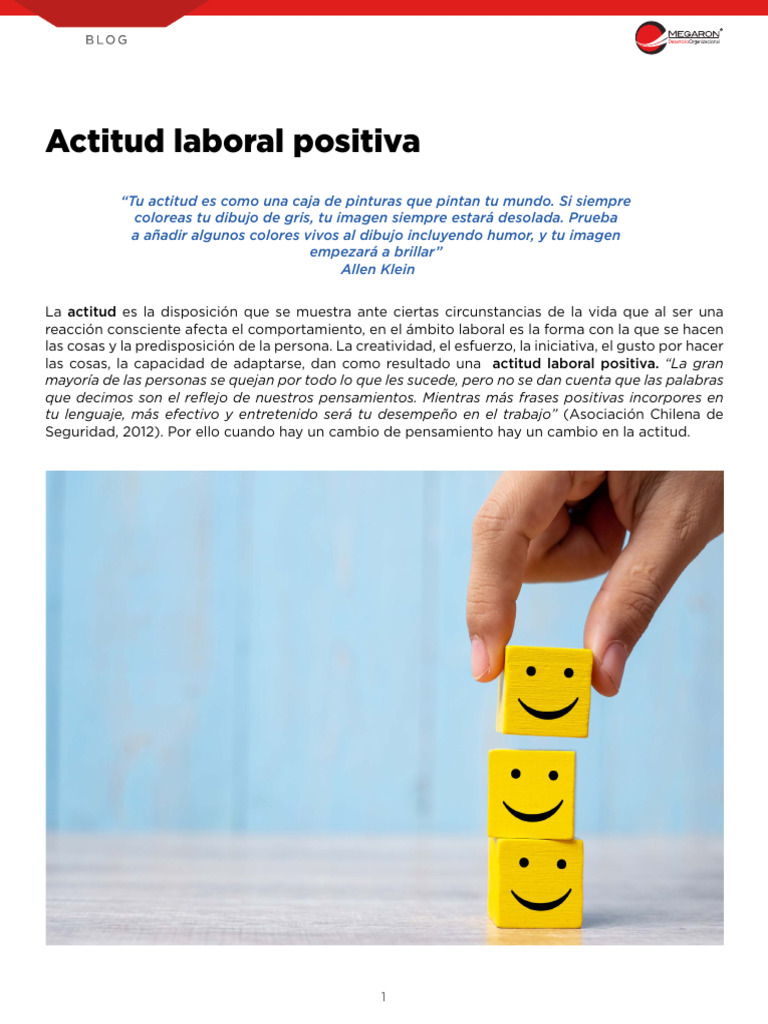 B3. Actitud Laboral Positiva | PDF | Motivación | Motivacional