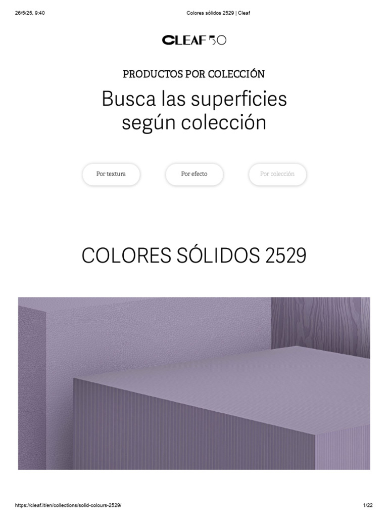 Colores Sólidos 2529 - Cleaf | PDF
