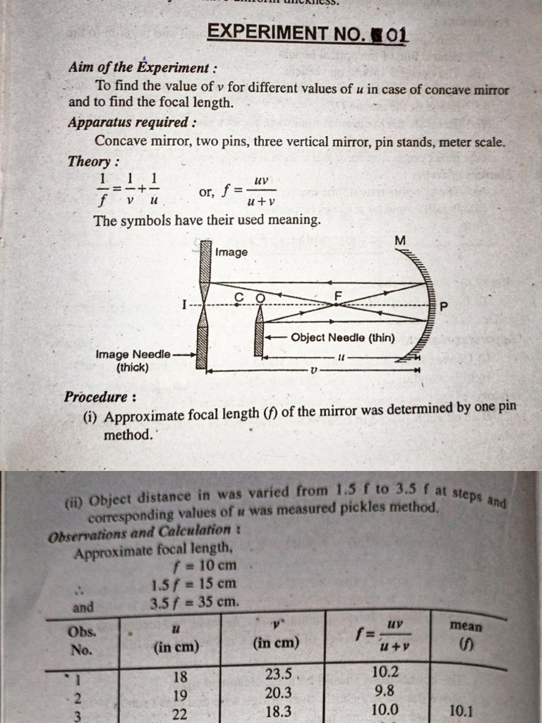 Physics Practical Section-B Class 12th | PDF