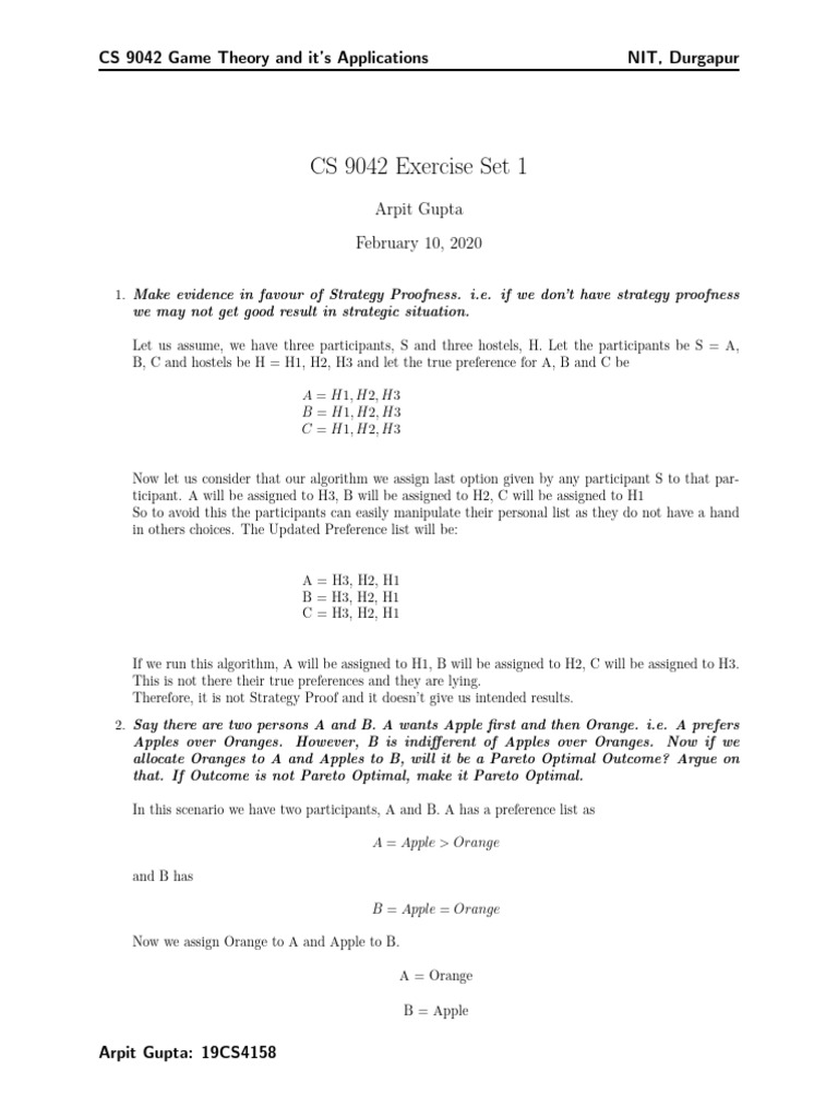 Arpit | PDF | Pareto Efficiency | Economic Theories