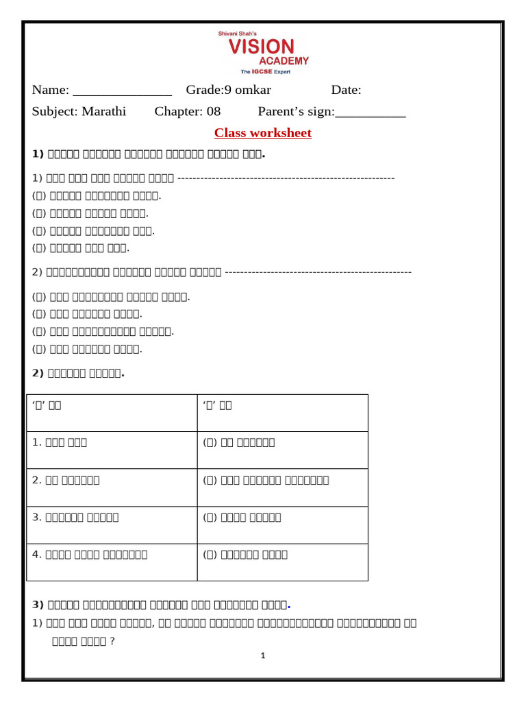9 Omkar January Exam | PDF