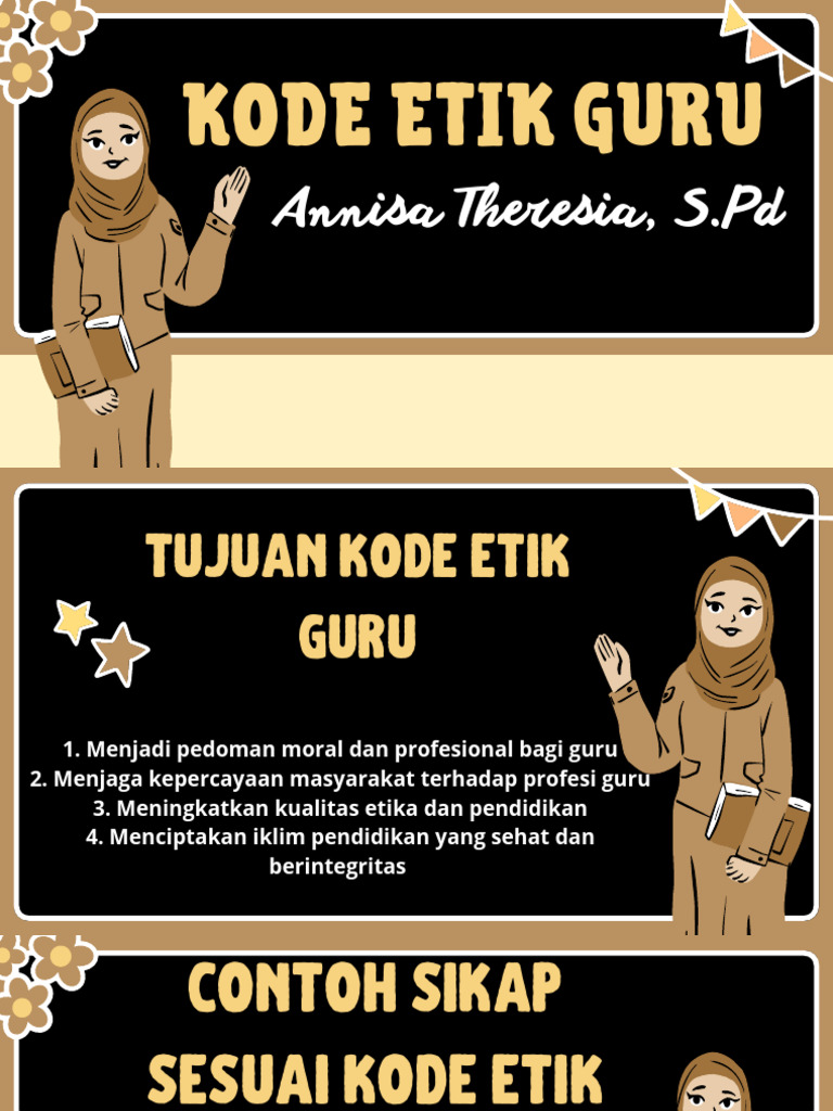 Poster Kode Etik Profesi Guru | PDF