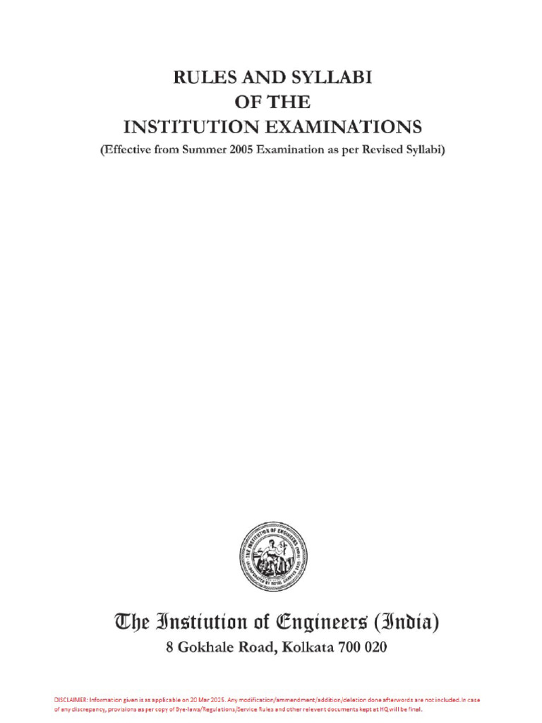 Rules Syllabi WM | PDF