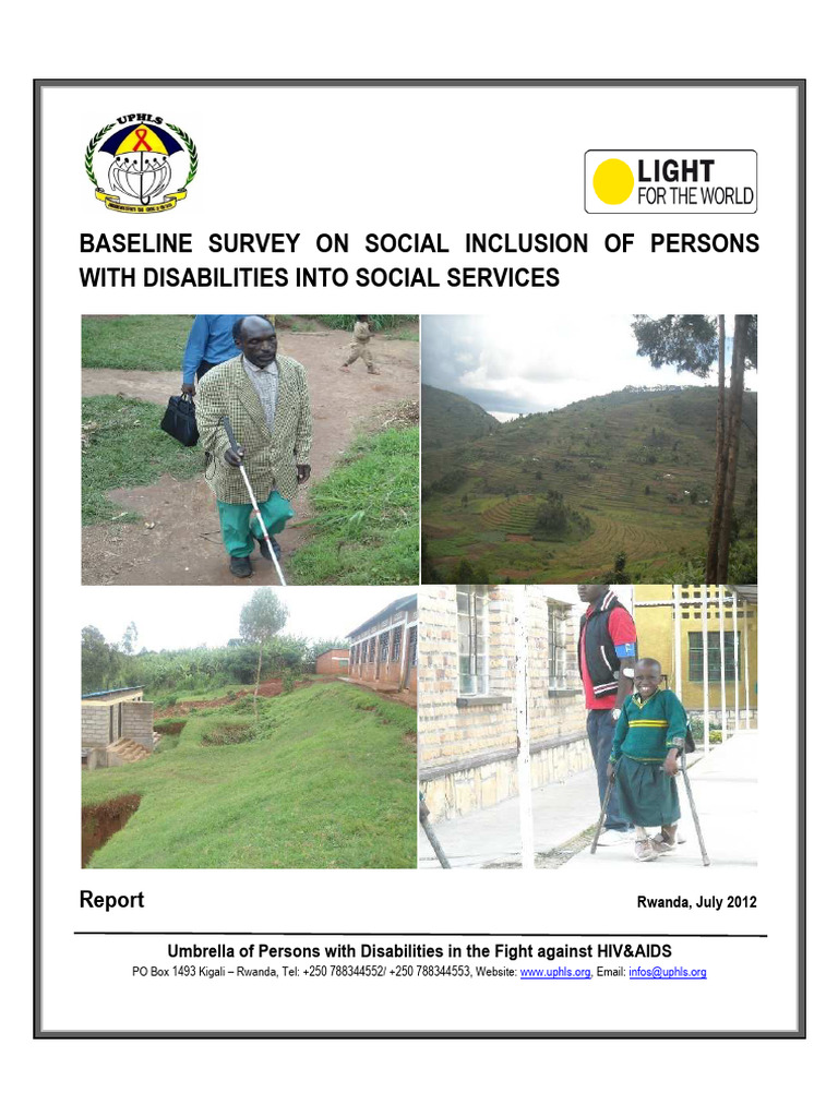 Baseline Survey On Social Inclusion | PDF | Focus Group | Disability