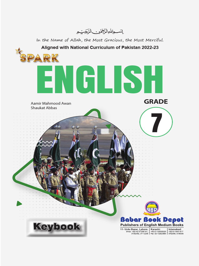 Spark English 7 PCTB KEYBOOK | PDF