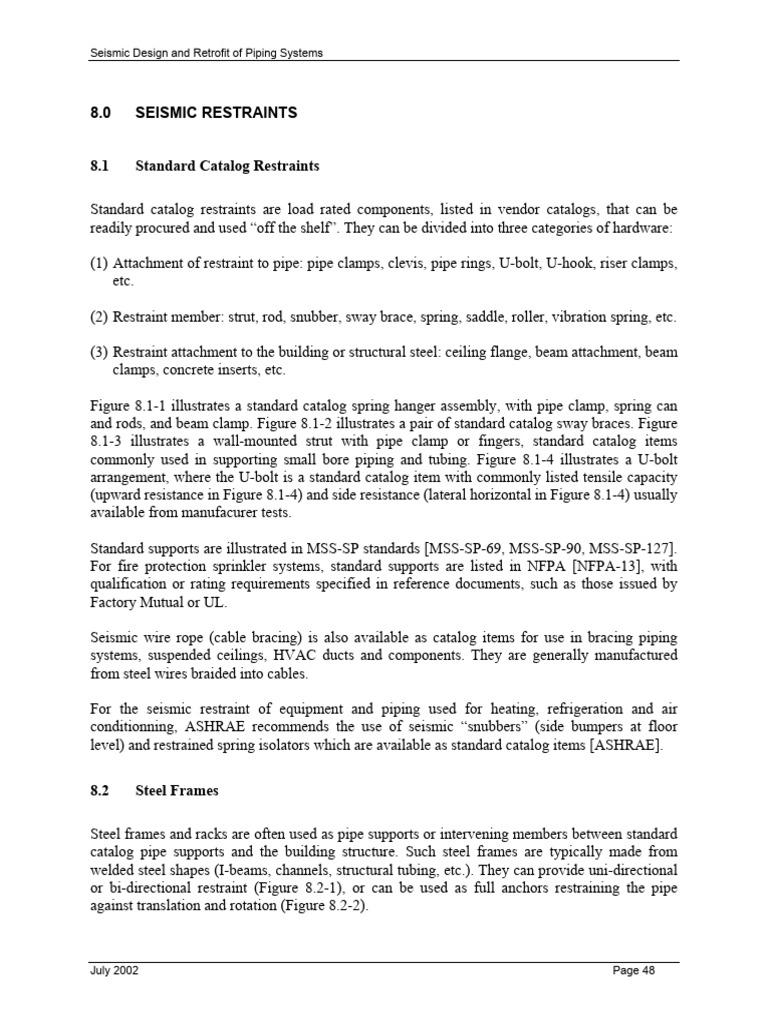 Doc14611-Seismic Design and Retrofit of Piping - Ch8 - Seismic ...