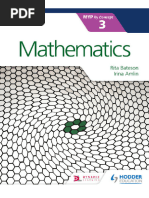 Pearson Mathematics For The IB Diploma - Analysis and Approaches HL | PDF