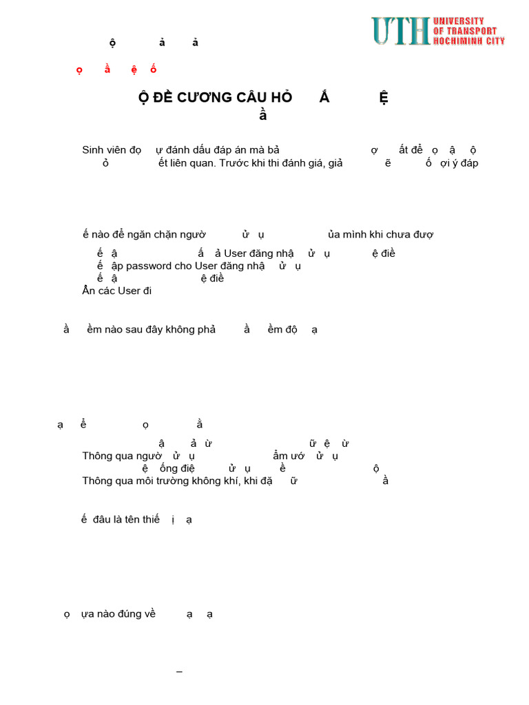 Tong Hop Cau Hoi Trac Nghiem - Phan 2 | PDF