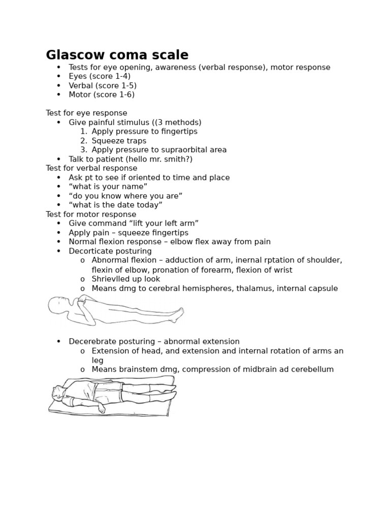 Glasgow Coma Scale Assessment Guide | PDF