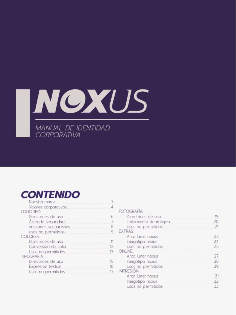 Manual de Identidad Noxus Final | PDF | Diseño gráfico