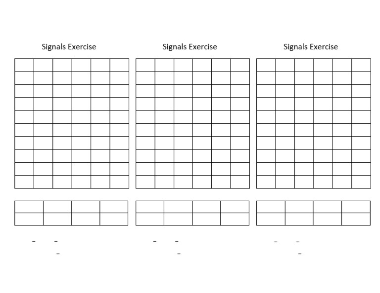 Signals Exercise-Sheet | PDF