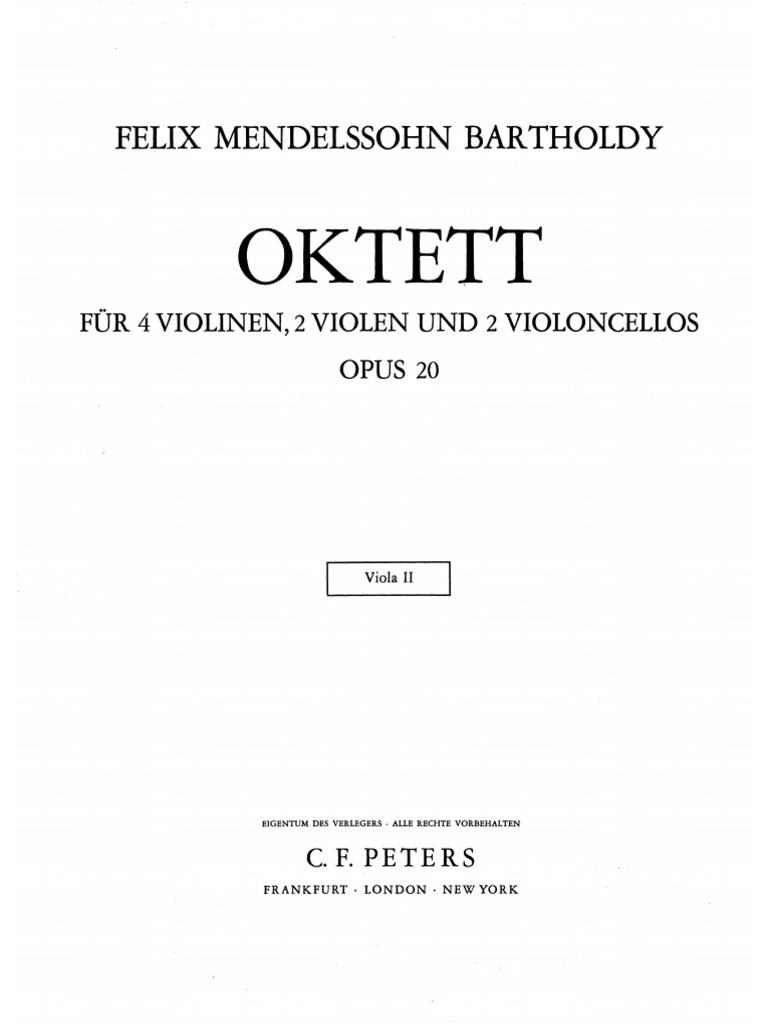 Mendelssohn Octet VLA 2 | PDF