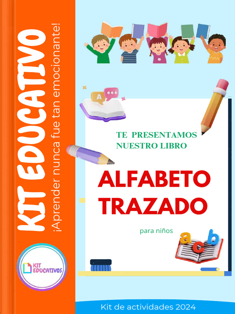 1 Cuaderno Alfabeto Trazado+Conectando Las Letras+Con Imagen+Con Reloj ...