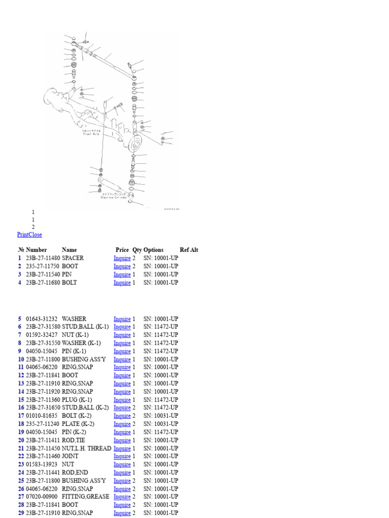 Gd511a-1 S - N 10001-Up - Front Axle (3 - 3) (#11472-) | PDF