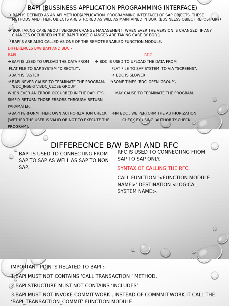 Sap Abap 16 BAPI | PDF | Software Development | Information Technology