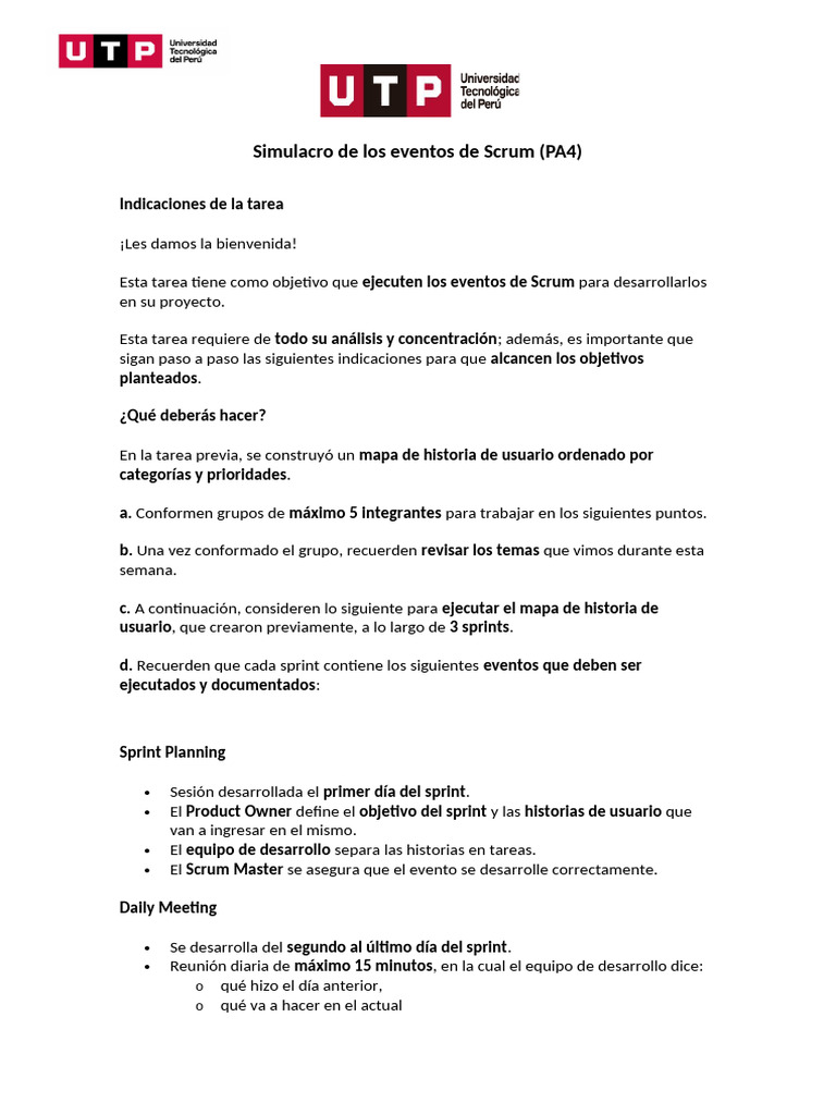 ? (AC-S16) Semana 16 - Tema 01 - Simulacro de Los Eventos de Scrum (PA4) - GESTION DE PROYECTOS ...