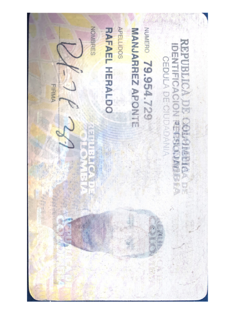 Cedula de Ciudadania | PDF