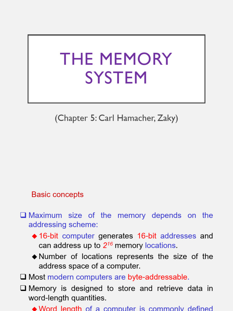 Understanding Computer Memory Systems | PDF | Random Access Memory ...