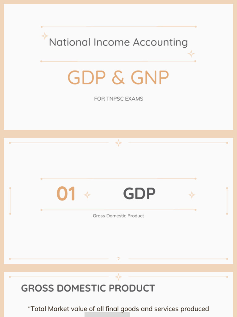 GDP and GNP - Indian Economy For Upsc Introduction | PDF | Gross ...