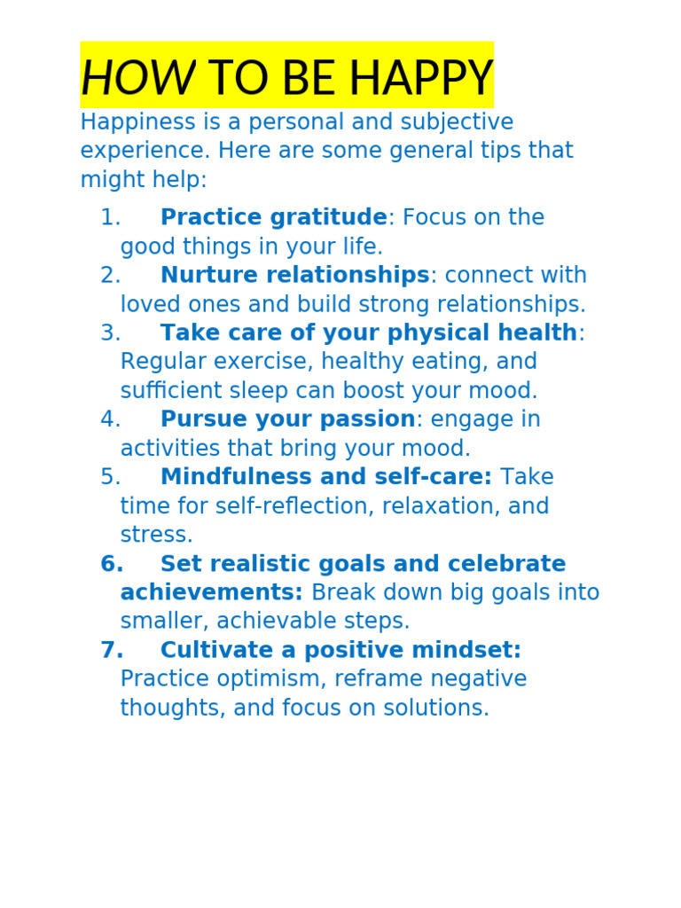 Happiness | PDF