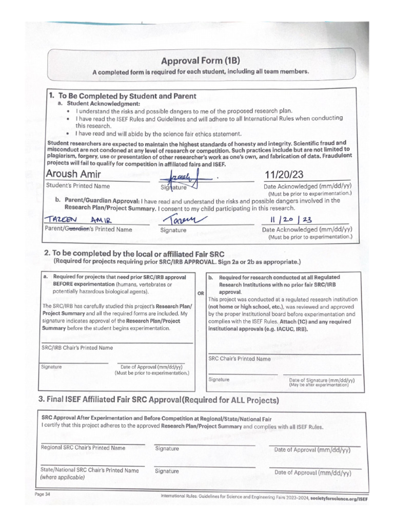 Approval Form (1B) | PDF