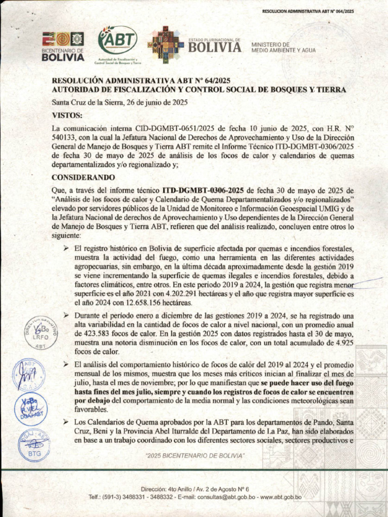 Resol Adm Abt #64-2025 | PDF