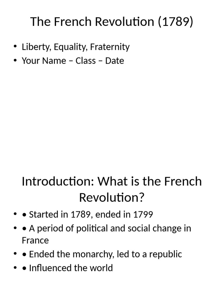 Overview of the French Revolution | PDF