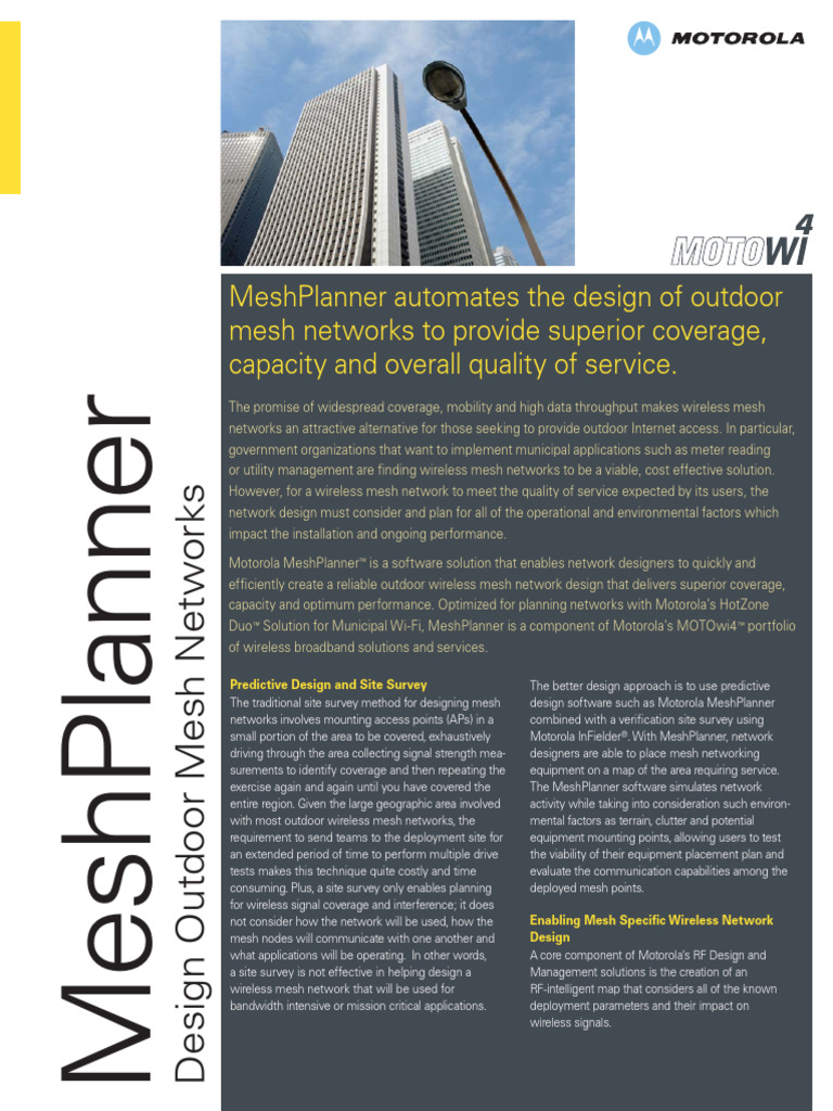 Design Outdoor Mesh Networks Efficiently | PDF | Computer Network ...