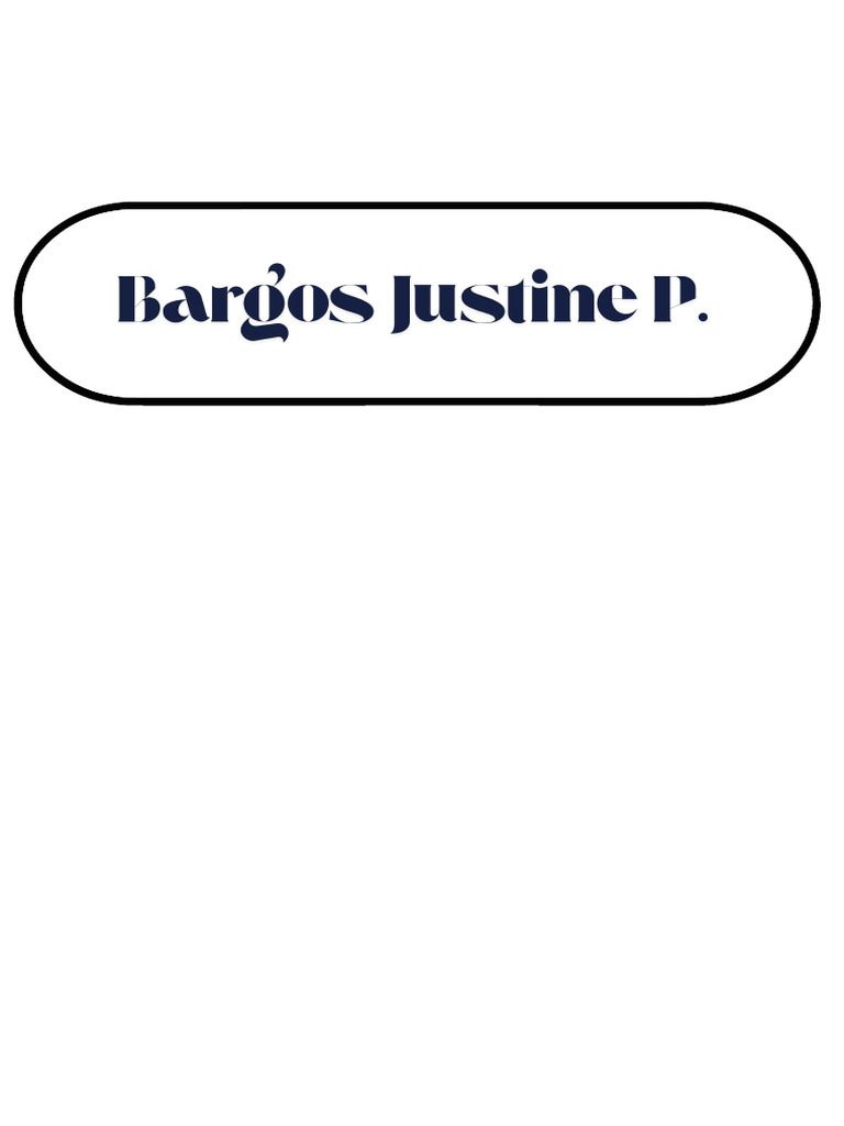 Bargos Justine P. | PDF