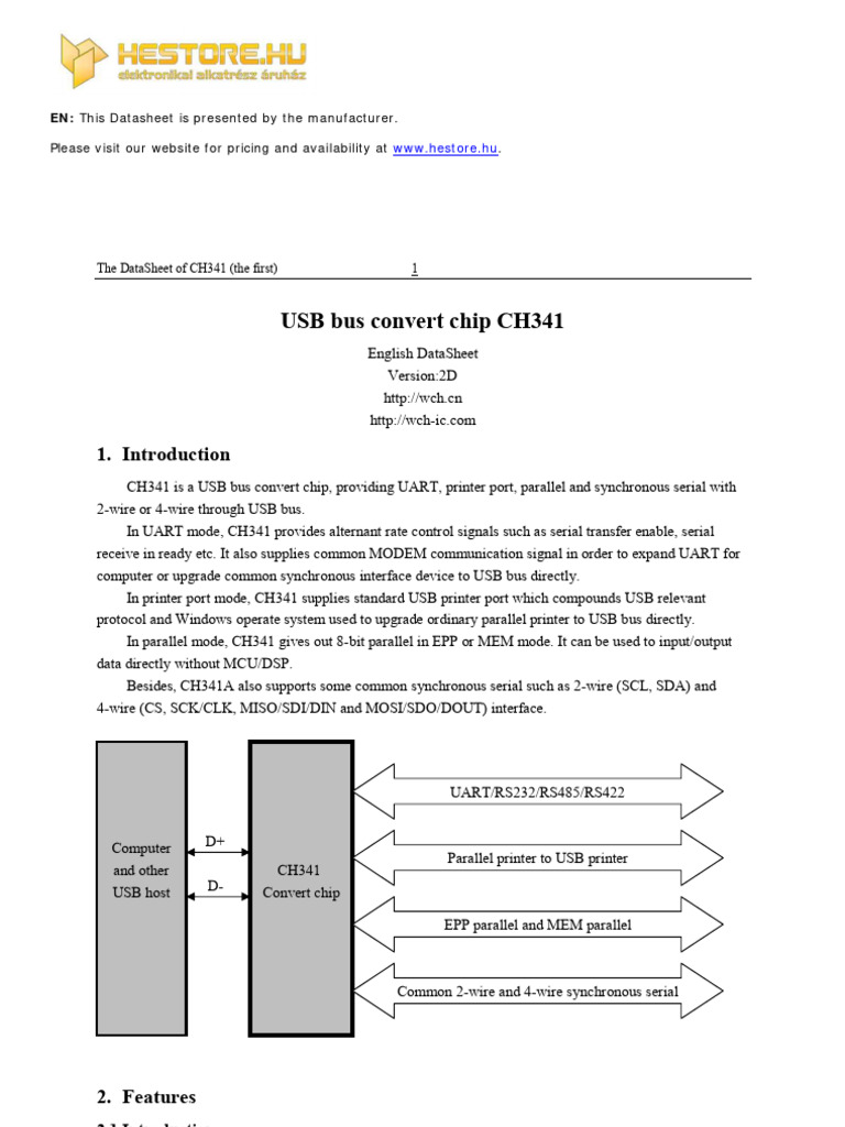 Ch341a-Pro en 10041637 | PDF | Usb | Input/Output