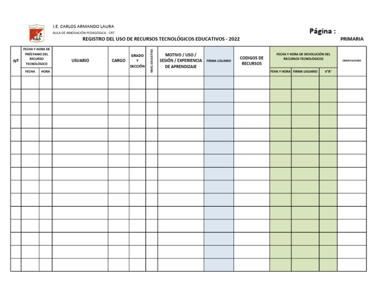 Formato Prestamo de Recurso Tecnologico | PDF