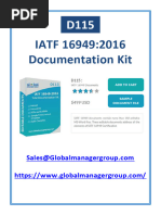 IATF 16949 Mandatory Procedures Overview | PDF
